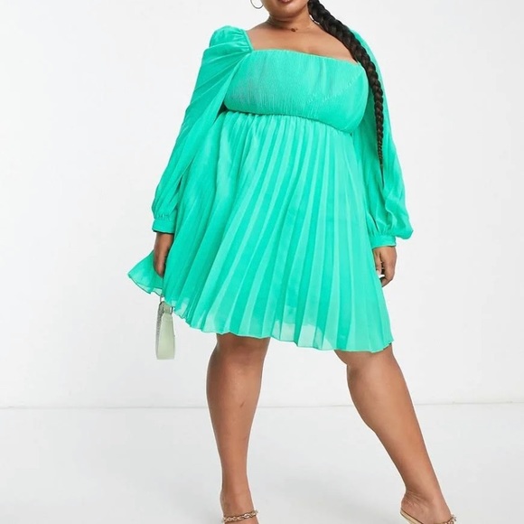 ASOS Curve | Dresses | Asos Curve Fit And Flare Accordion Dress | Poshmark